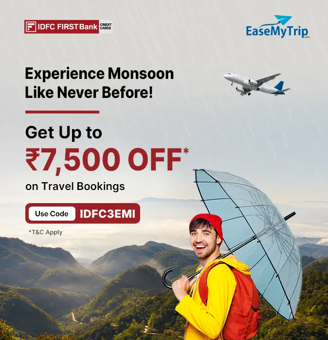 IDFC FIRST Bank EMI Offer â€“ Unlock Monsoon Discounts on bookings with ...